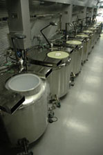 Vapor phase LN2 storage